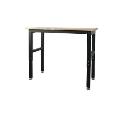 E-Western 48-Inch Heavy Duty Adjustable Workbench with Pegboard and ...