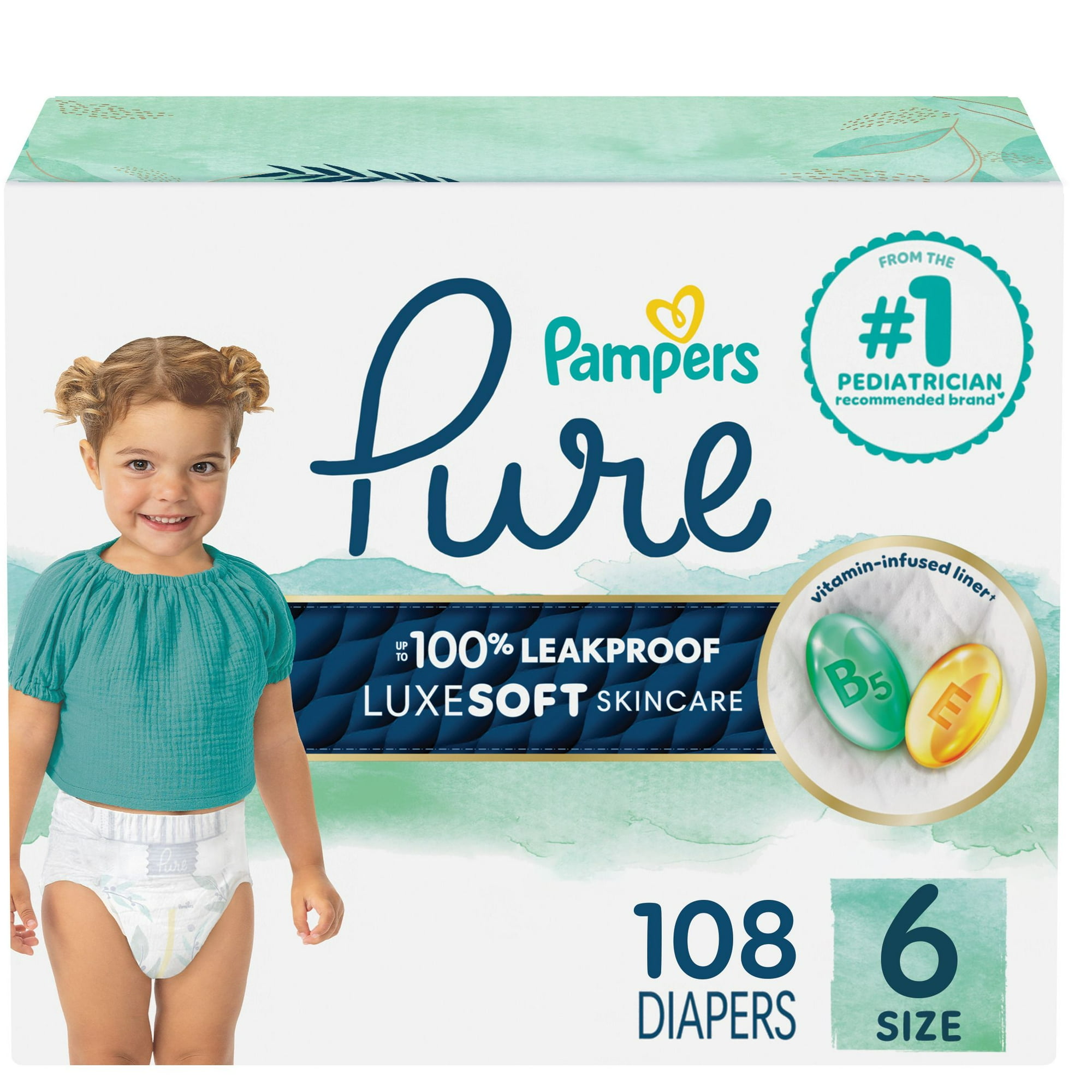 Click here for Pampers Pure Baby Diapers  Size 6 (35+ Lbs)  108... prices