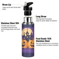 600ml Vacuum Insulated Sports Water Bottle with Foldable Straw ...