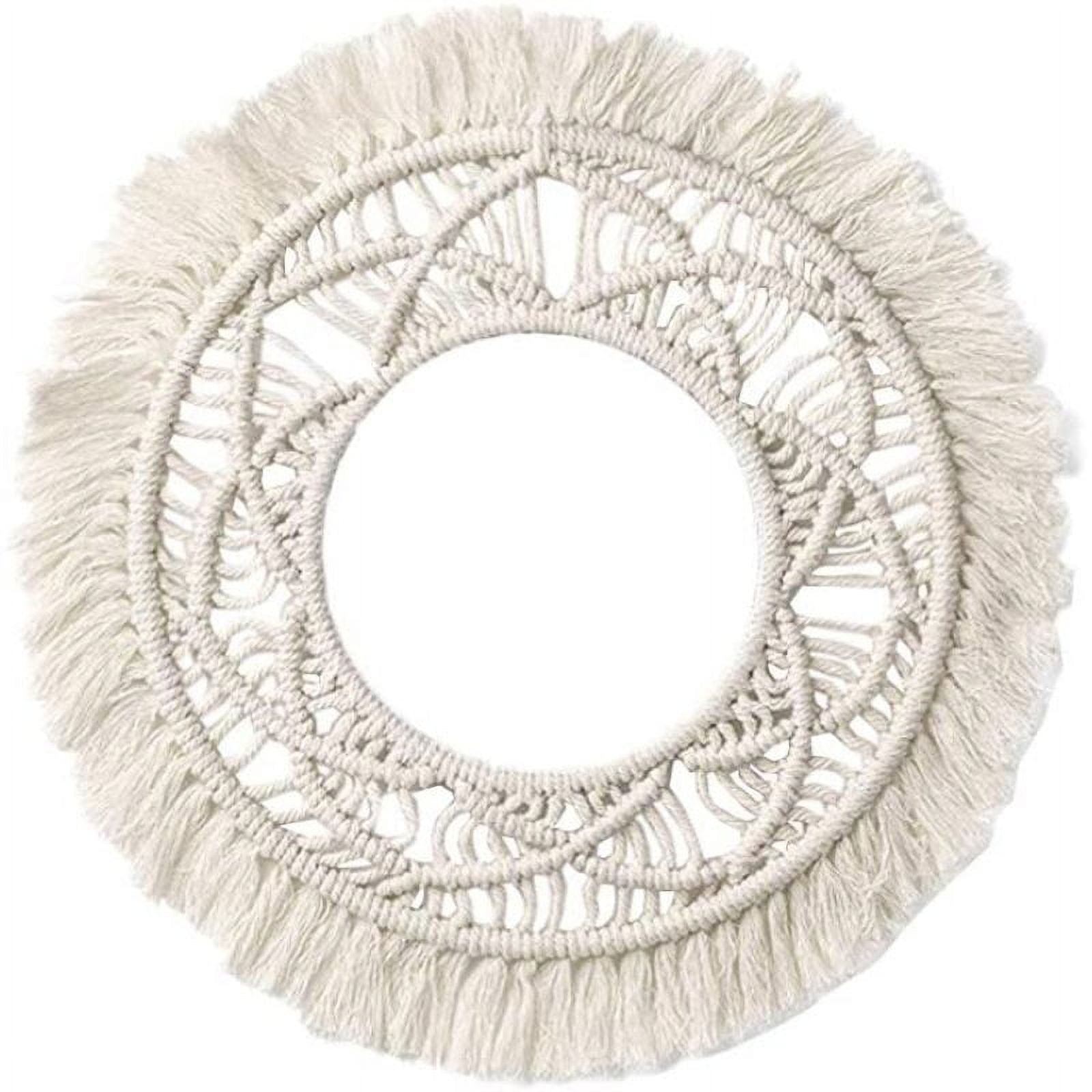 Click here for Rongmo Hanging Wall Mirror With Macrame Fringe  La... prices