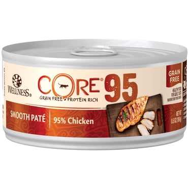 Wellness CORE Hearty Cuts Wet Cat Food, Chicken & Tuna, 5.5oz Can (Pack ...