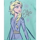 Disney Frozen Elsa Princess Clothes: Big Girls Peplum T-Shirt & French ...