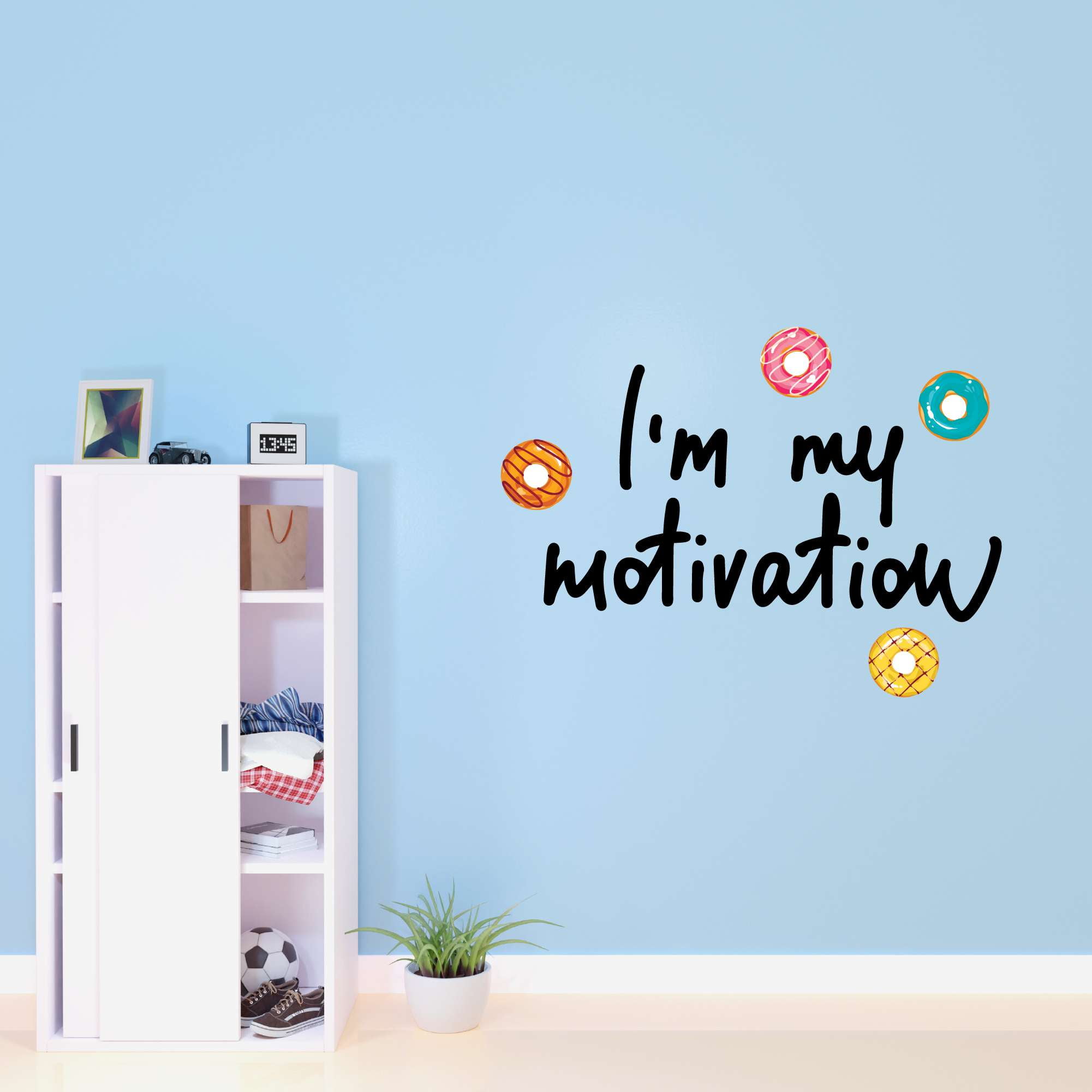 Girls I'm my Motivation Cute Quotes & Sayings Wall Decal Decoration ...