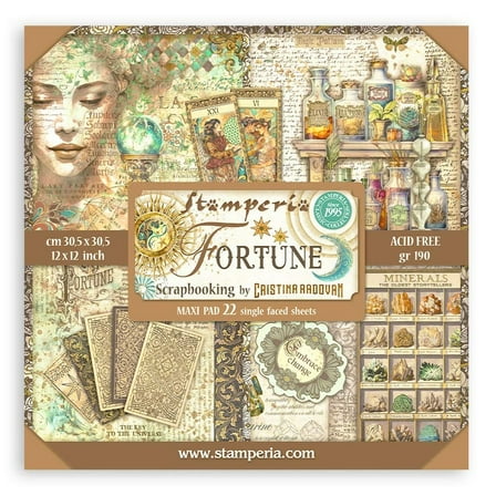 Stamperia Double-Sided Paper Pad 12"X12" 10/Pkg-Clockwise - Walmart.com
