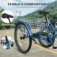 MOPHOTO 7 Speed 24''/26''/27.5" Adult Tricycle for Seniors with Big ...
