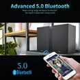 4 Inch Powered Bookshelf Speakers with Deep Bass, Bluetooth 5.0 Studio ...