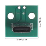 LEXSOMEO 10pcs USB C Board Receptacle Adapter Pcb Converter Board 6-pin ...