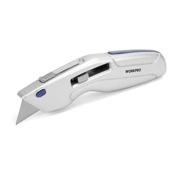 WORKPRO Retractable Utility Knife and Self-Retracting Safety Box Cutter ...