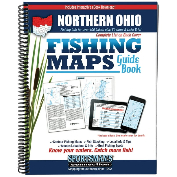 Sportsman's Connection - Northern Ohio Fishing Map Guide Book - Walmart ...