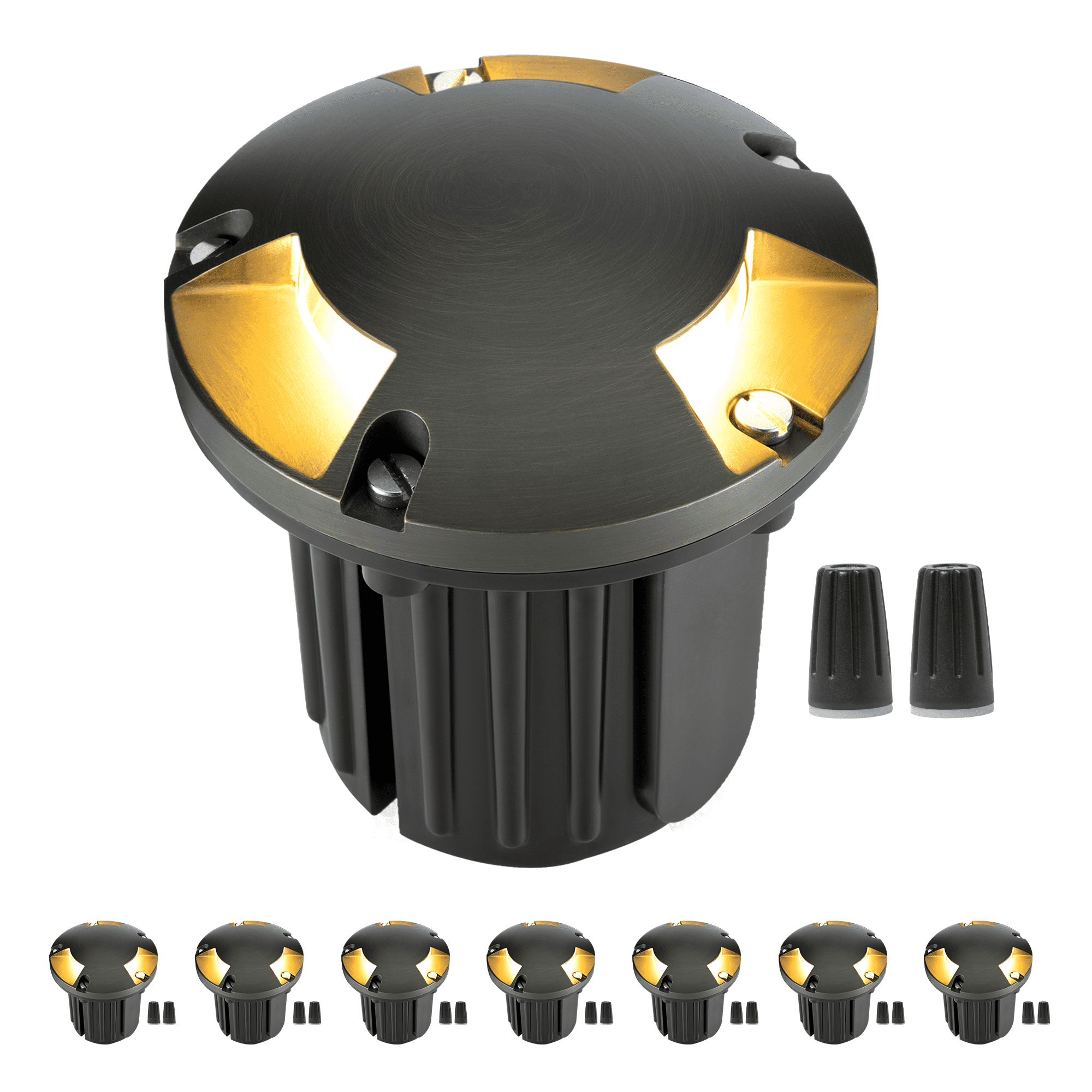 Gardenreet Solid Brass Well Lights Landscape Led In Ground, Waterproof ...