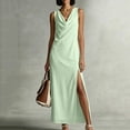 HADST Women's Off the Shoulder Sleeveless Maxi Dress, Straight Cut Slim ...