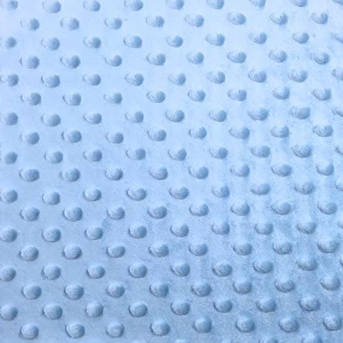 Valentina Textile Inc Snuggle Dots Minky 60 Inch- Fabric by The Yard(5 Yard, Sky Blue) - Walmart.com