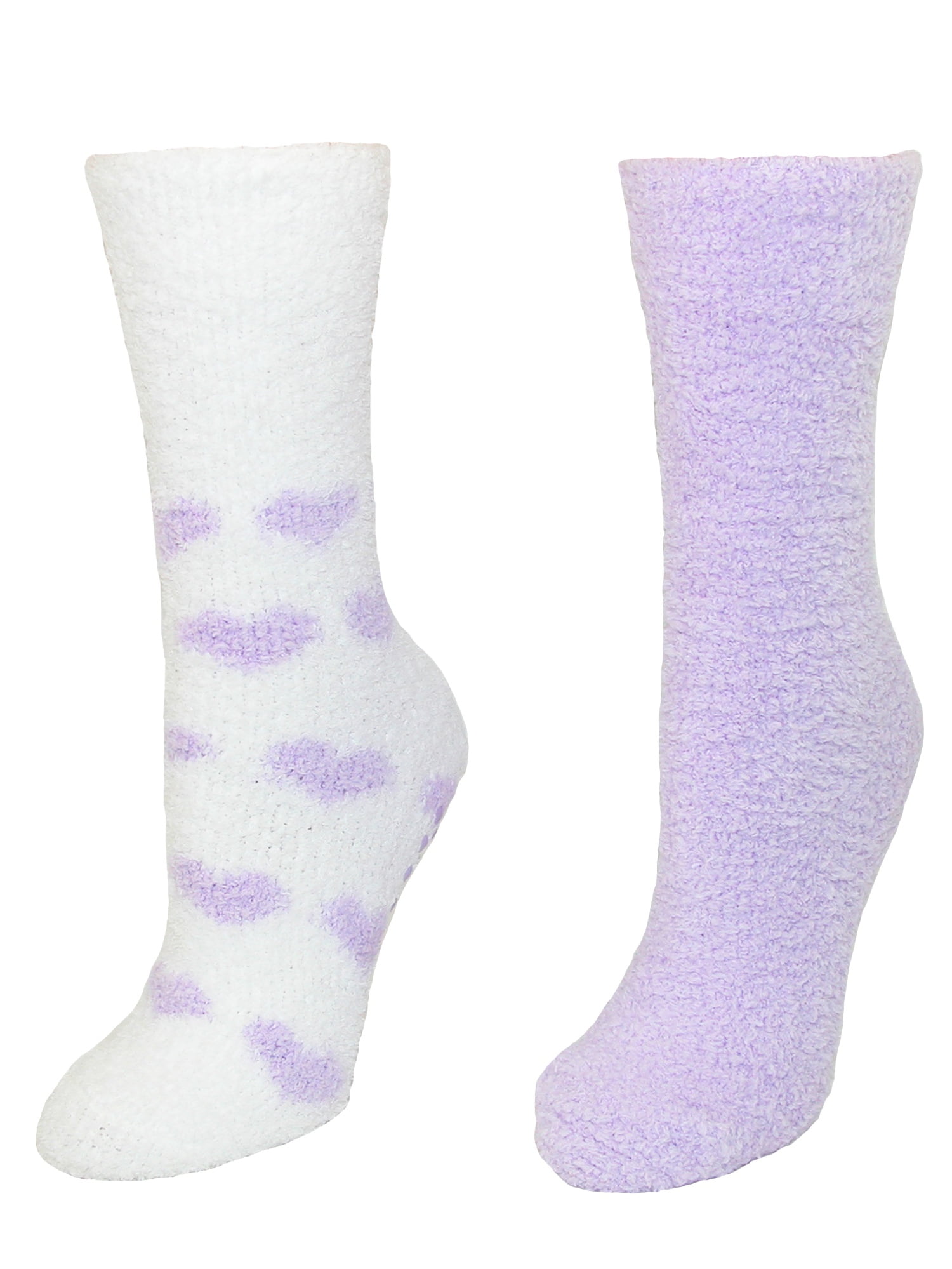 Minx NY Lavender Infused Fluffy Chenille Socks (2 Pair Pack) - Walmart.com
