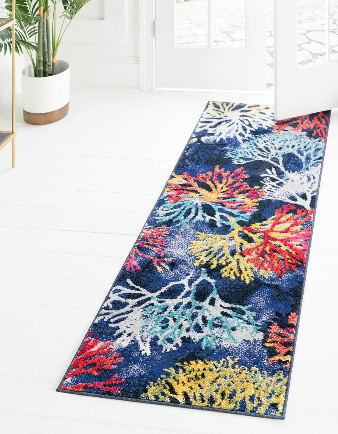 Rugs.com Ariel Collection Rug – 8 Ft Runner Multi Medium Rug Perfect ...