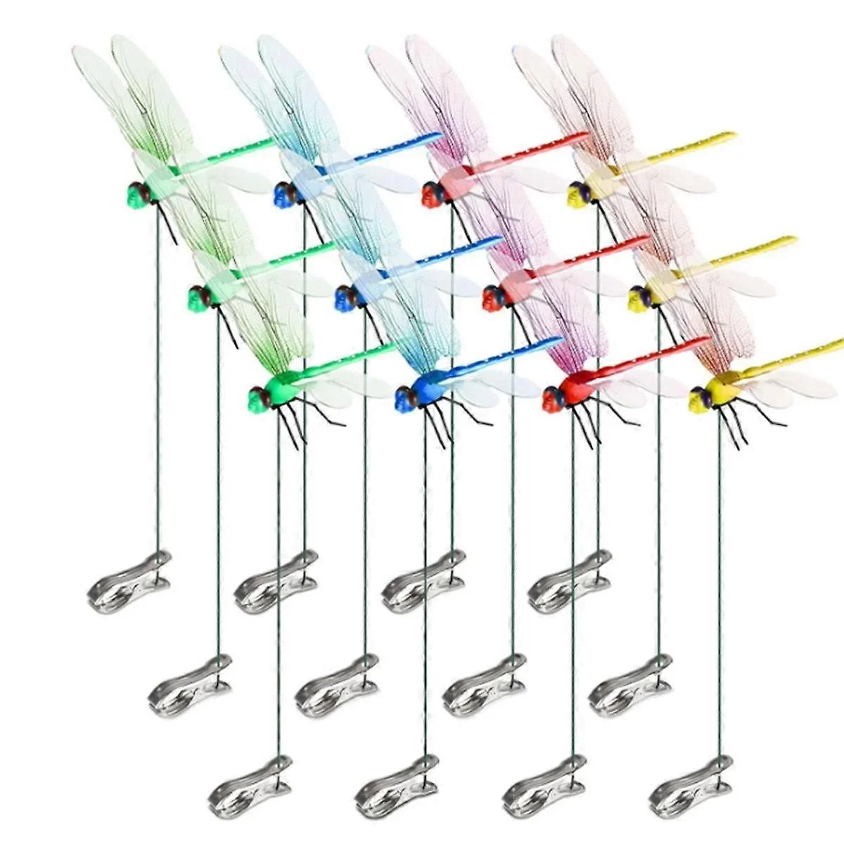 Click here for Topzoulun 12pcs Artificial Dragonfly Pole Clips Fo... prices