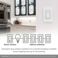 Enbrighten Add-on In-Wall Paddle Switch, 46199, White & Light Almond ...