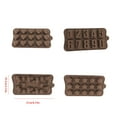 Silicone Chocolate Mold Mix Shape Break-Apart Chocolate Bar Mini Waffle ...