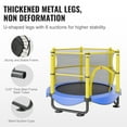 SKYSHALO Mini Round Trampoline for Kids, Blue, 46.46 x 60.00 x 60.00 ...
