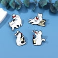 Delicate Cartoon Cats Brooch Fashionable Lapel Pin for Clothes Backpack ...