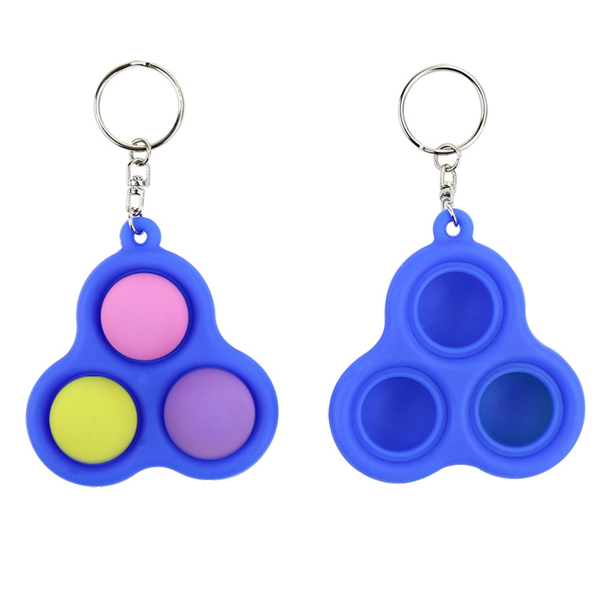 Nokiwiqis Fidget Dimple Toy with Keychain Silicone Flipping Board Tool ...