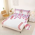 Castle Fairy Baseball Ice Cream Bed Sheets 4-Piece, Sport Theme Full ...