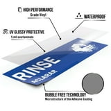 Assured Signs Wash Rinse Sanitize Stickers for 3 Compartment Sink ...
