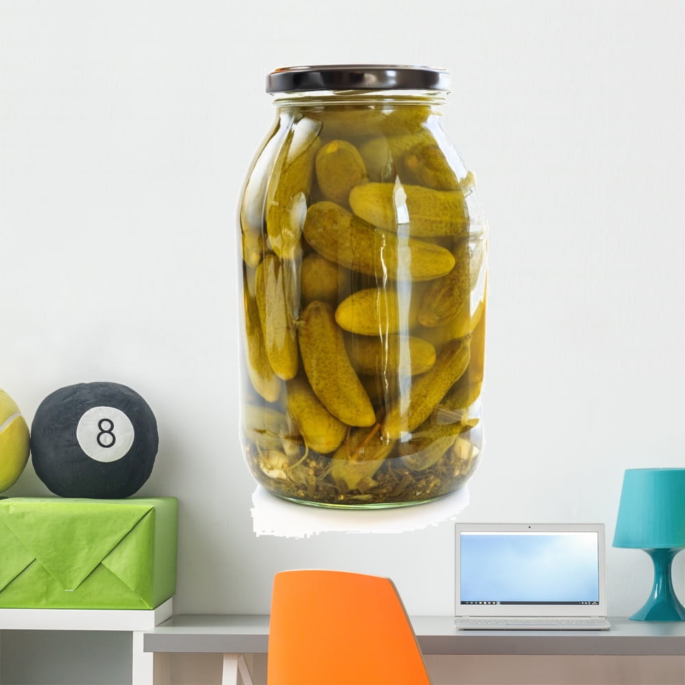 Jars Pickles Wall Mural by Wallmonkeys Peel and Stick Graphic (36 in H ...