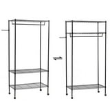 Ktaxon Heavy Duty Portable Metal Garment Rack with Wheels, Adjustable ...