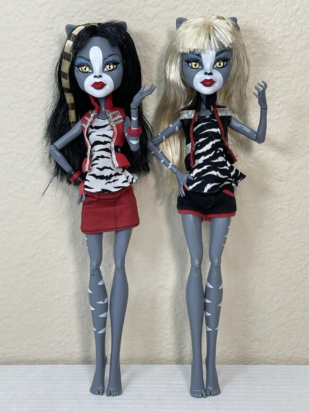 Monster Creeproduction High First Wave Meowlody & Purrsephone Werecat ...