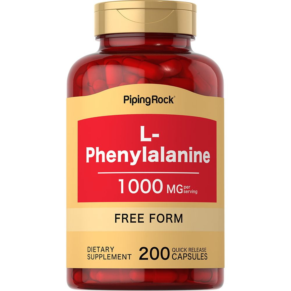 L-Phenylalanine 1000 mg (per serving) | 200 Quick Release Capsules ...