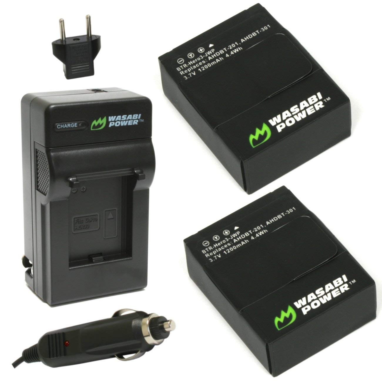 Wasabi GoPro HERO3 HERO3 Charger 2 Li Ion Batteries Kit Walmart Wasabi GoPro HERO3 HERO3 Charger 2 Li Ion Batteries Kit Walmart