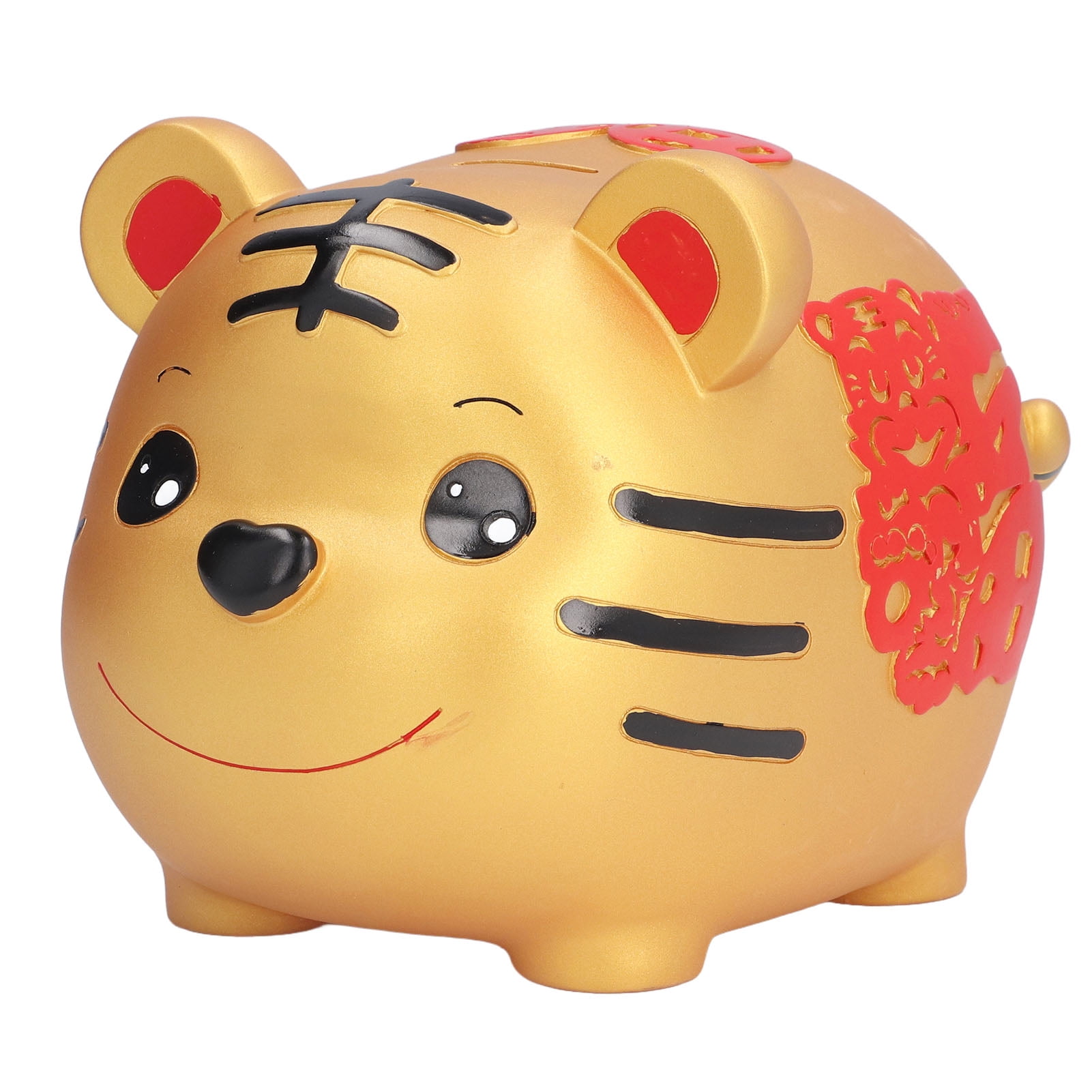 Peahefy Coin Bank Cute Cartoon Tiger Shape Hand Painted Piggy Bank for ...