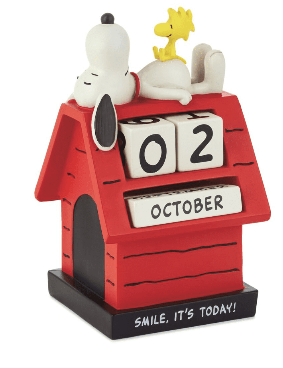 Hallmark Peanuts Snoopy Smile Doghouse Resin Perpetual Calendar New ...