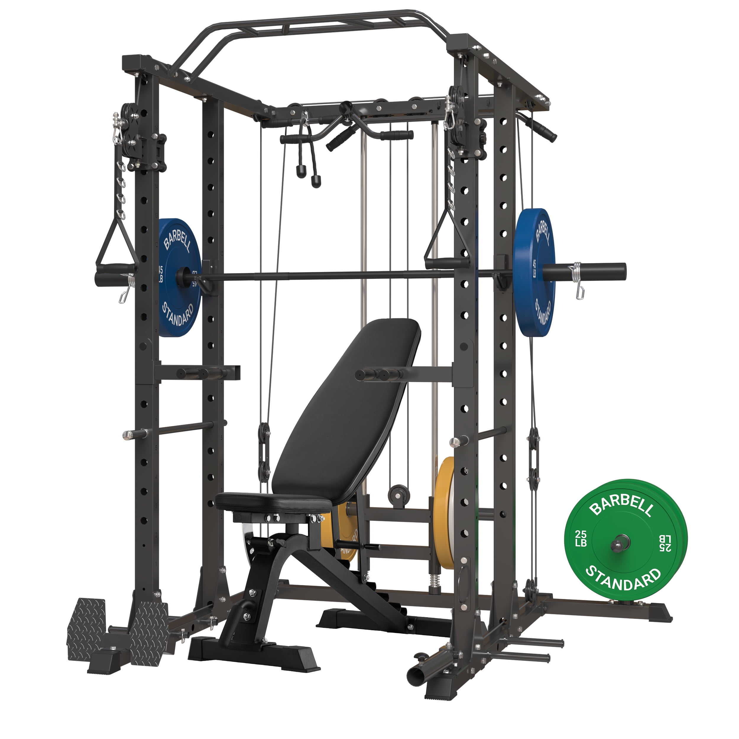 Mikolo Power Rack Cage, 1500LBS Weight Cage with 800LB Capacity ...