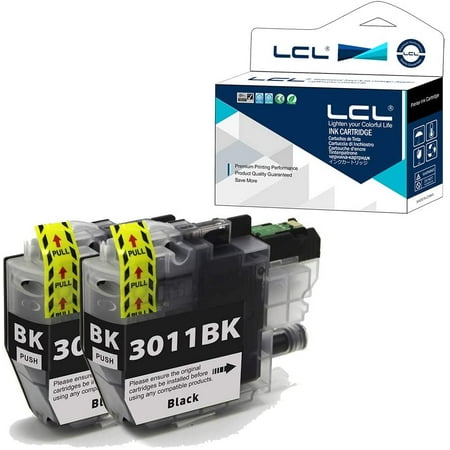 LCL Compatible for Broher LC-3011 LC3011 LC-3011BK LC3011BK (2-Pack ...