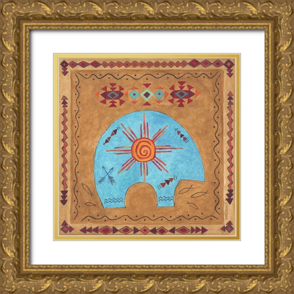 Shamp, Cindy 26x26 Gold Ornate Wood Framed with Double Matting Museum ...