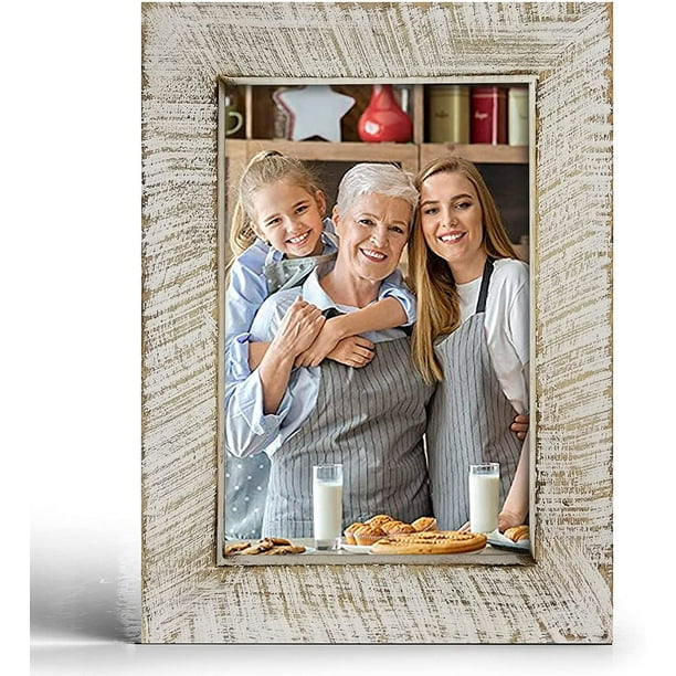 Farmhouse Picture Frames Rustic Wooden Photo Frame Distressed | Rustic ...