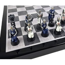 Medieval Times Crusades ARABIAN vs CHRISTIAN KNIGHTS Chess Set W ...