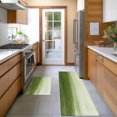 Abstract Ocean 2 Pieces Non-Slip Kitchen Mat Set, Green Gradient Oil ...
