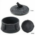 Celtic Pattern Round Trinket Box With Raven Lid Sculpture - Walmart.com