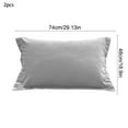 2-Pack Standard Velvet Pillowcases, Brushed Microfiber for Hair and ...