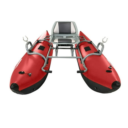 ALEKO IPBTRBK Inflatable Personal Fishing Pontoon Boat with Swivel Seat ...