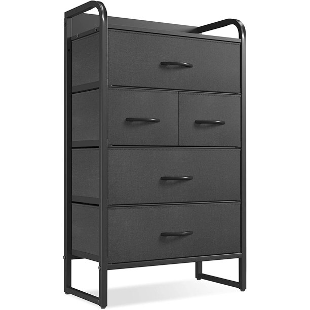 CubiCubi 5-Drawer Storage Dresser for Bedroom, Chest of Drawers ...
