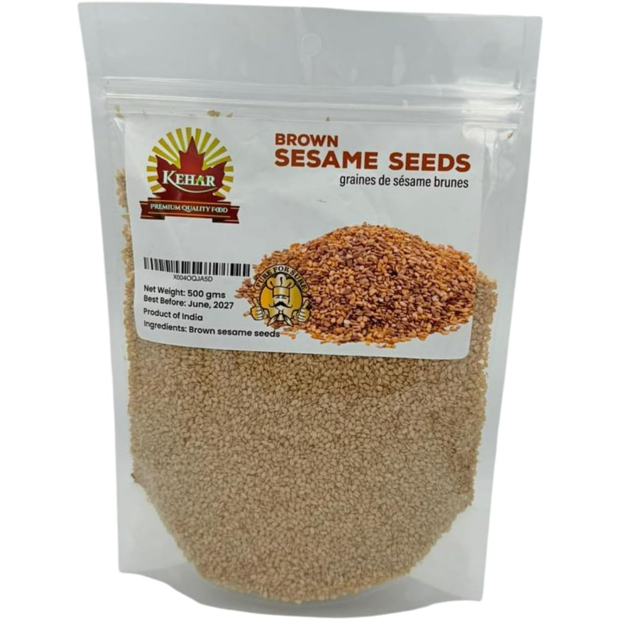 Click here for Kehar Brown Sesame Seeds 500g (17.63 Oz) - Nutriti... prices