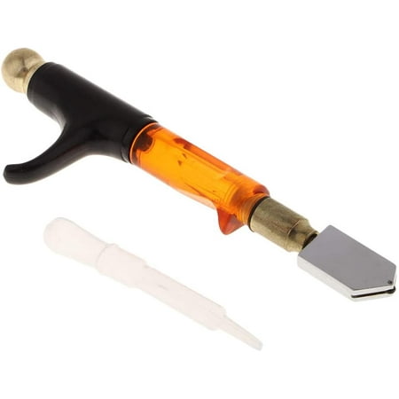 Oil Feed Glass Cutter Tool Oil Lubricated Cuts Mirror & Stained Glasses ...