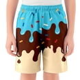 Boys Swim Trunks Kids Mesh Swim Trunks with Adjustable Waist for Summer ...