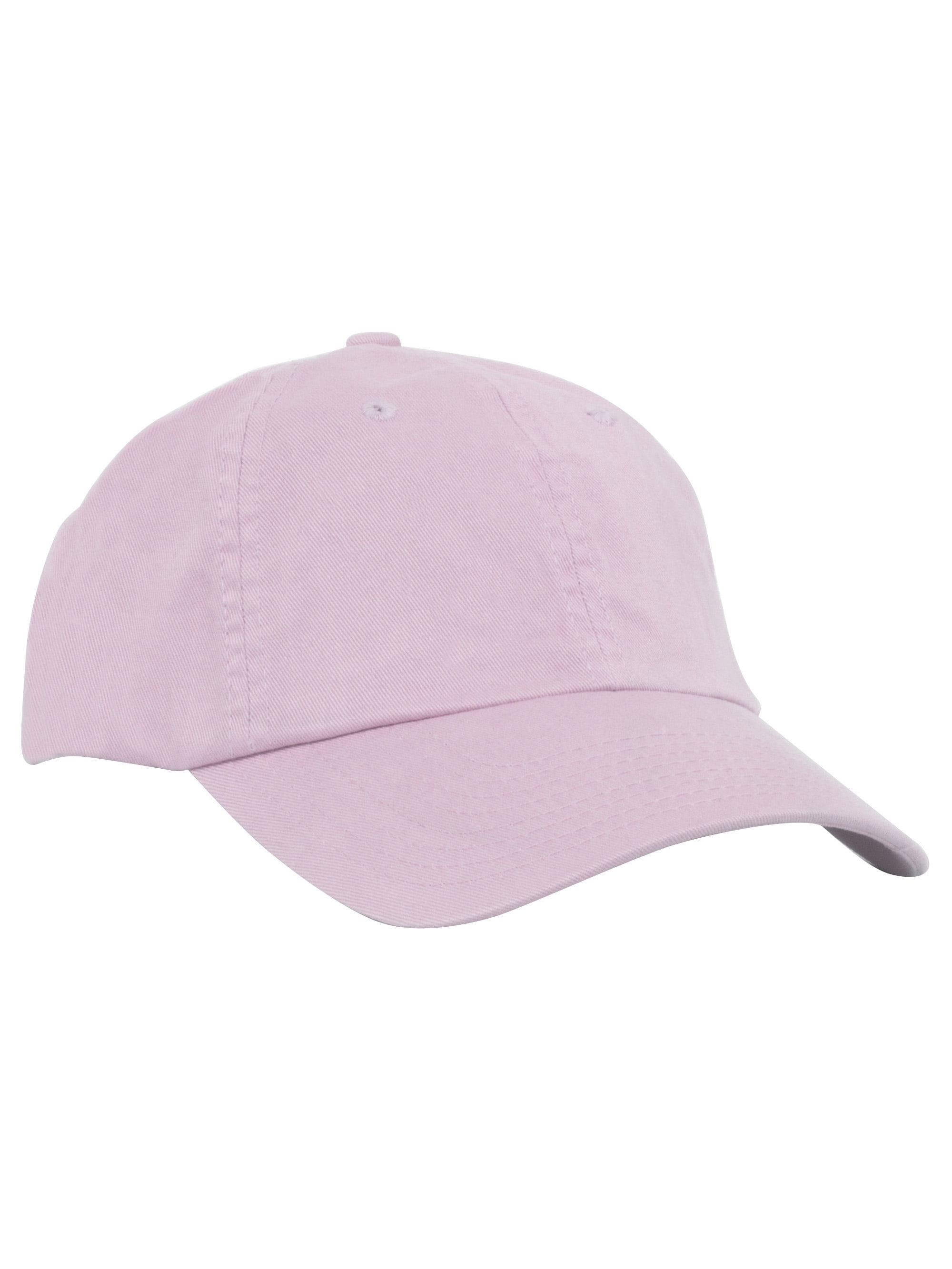 Low Profile Dyed Cotton Twill Cap - Lt Pink - Walmart.com