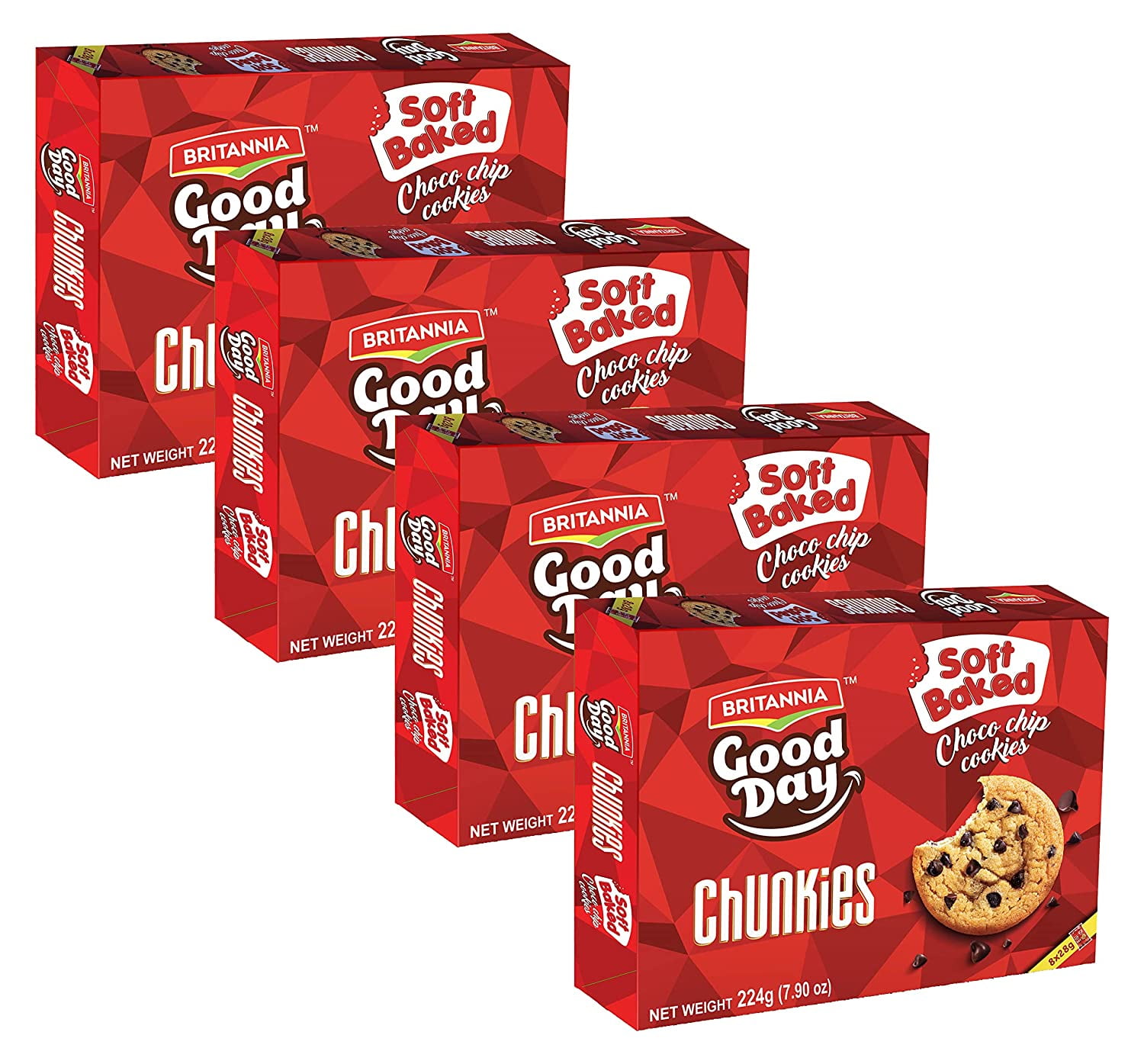 Britannia Good Day Chunkies 7.90oz (224g) - Soft Baked Chocochips ...