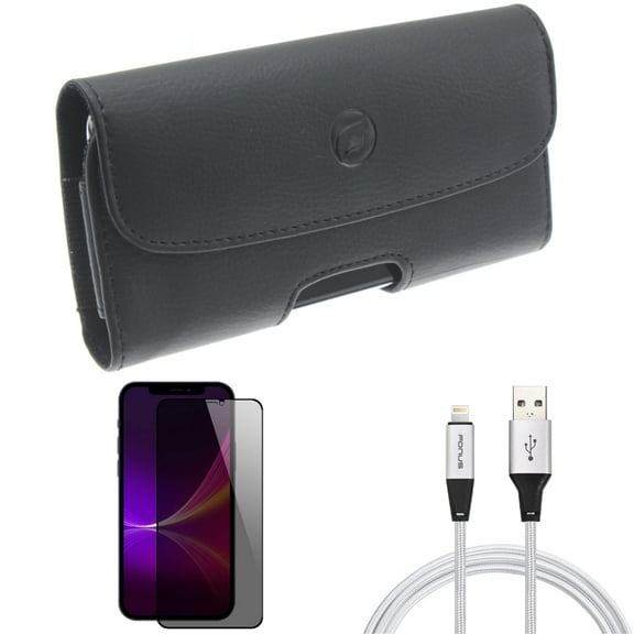 Case Belt Clip & Screen Protector & 10ft USB Cable for iPhone 13/Pro ...