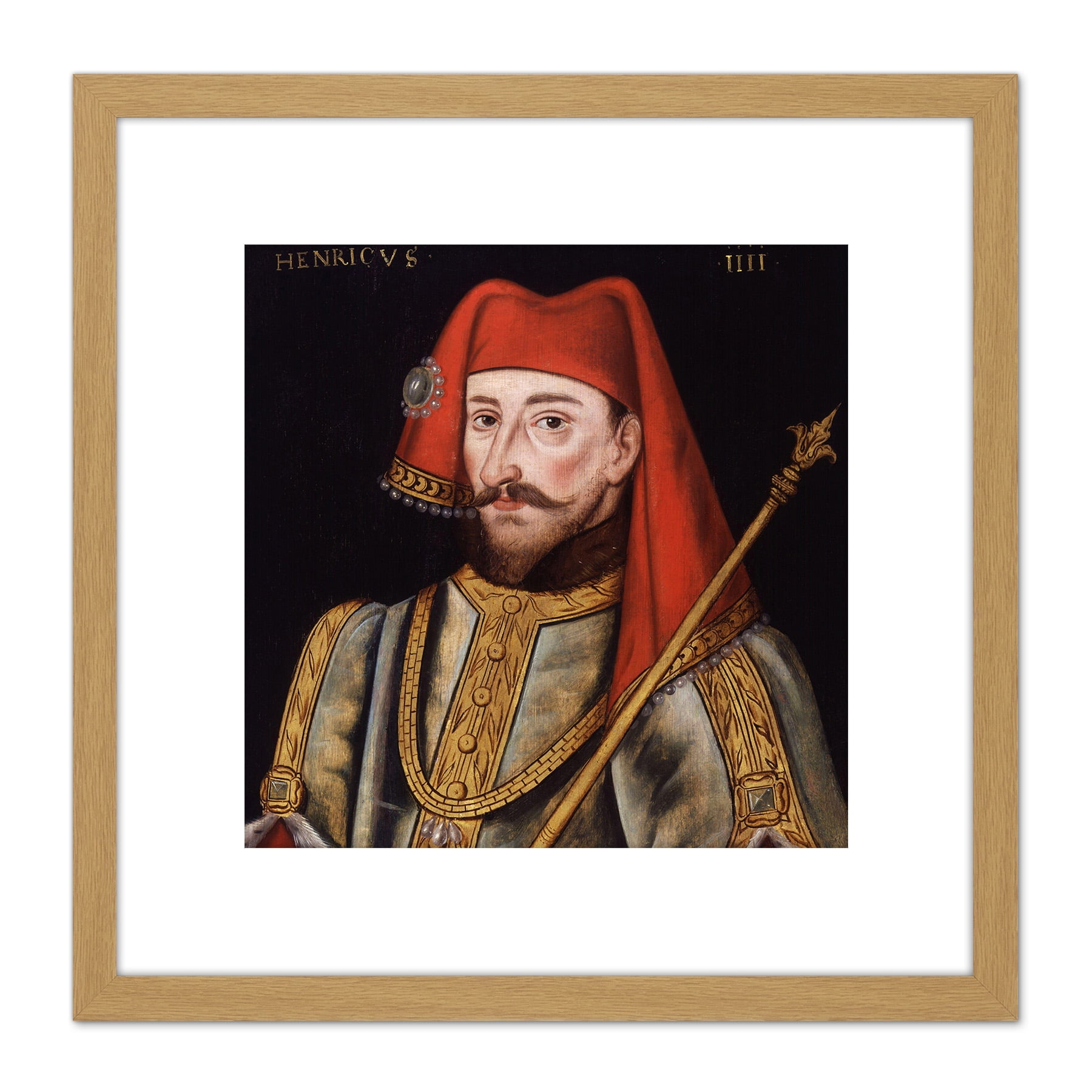 Anonymous Portrait King Henry IV England Painting 8X8 Inch Square ...